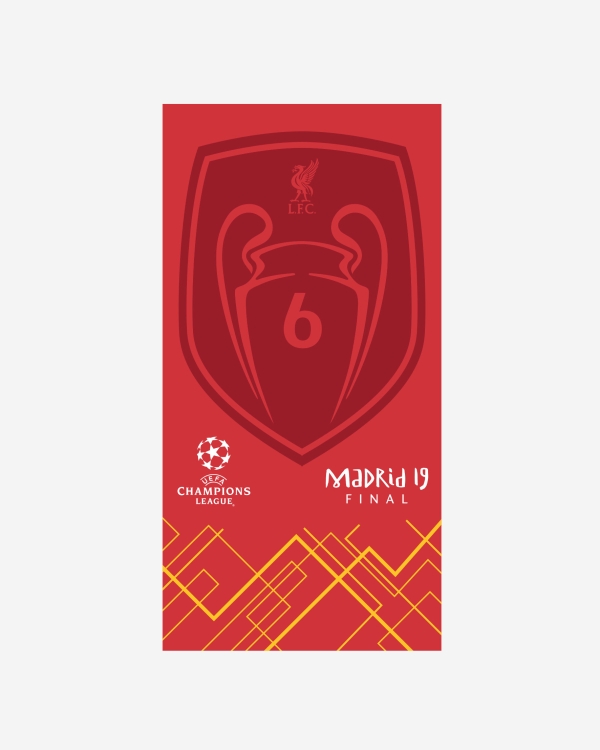 LFC UCL Badge Of Honour Towel