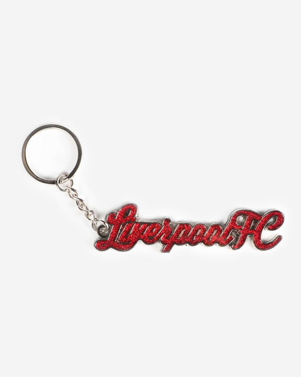 LFC Red Glitter Keyring