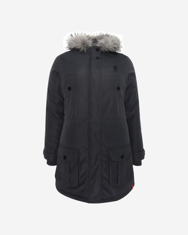 LFC Womens Charcoal Padded Parka Jacket