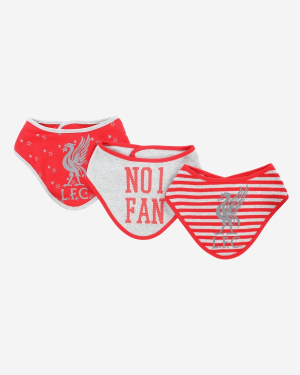 LFC 3 Pack Dribbler Bibs Grey/Red