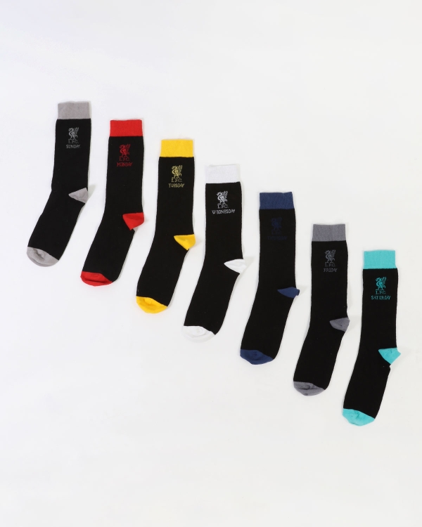 LFC Mens 7 Pack Day Of The Week Socks