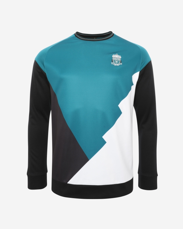 LFC Mens 90s Colour Block Crew Neck