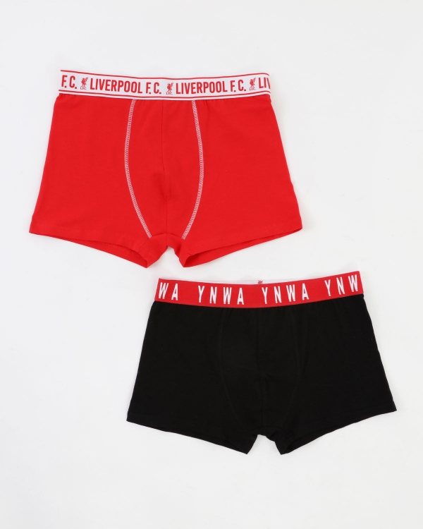 LFC Mens Red/Black 2 Pack Boxer