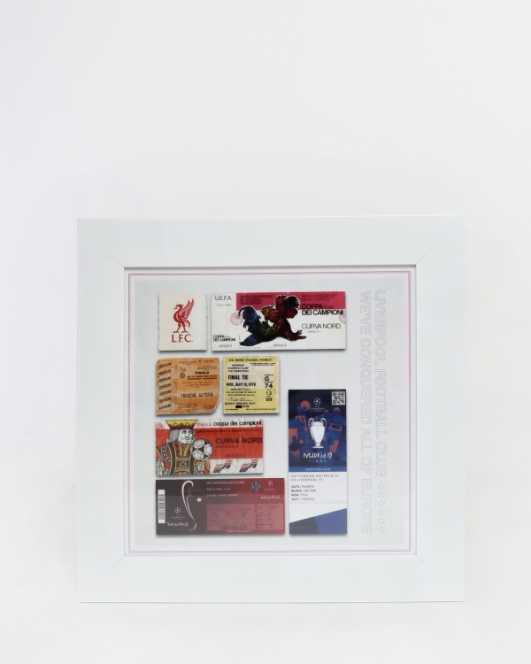 LFC 6 Times Tickets Framed Image