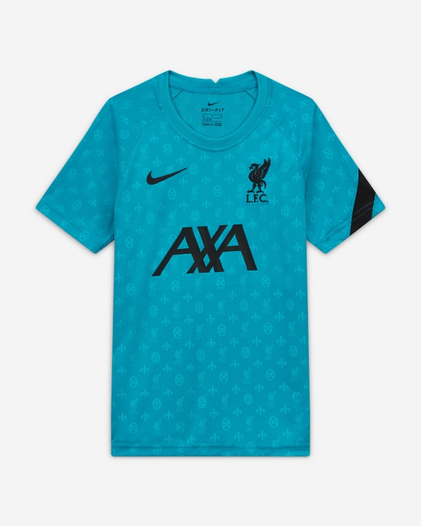 LFC Nike Junior Teal Pre Match Energy Top