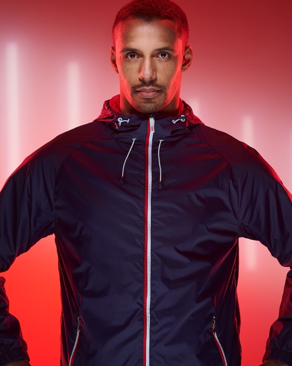 LFC Mens Navy Contrast Zip Kagool