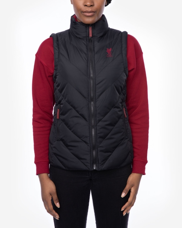 LFC Womens Black Quilt Gilet