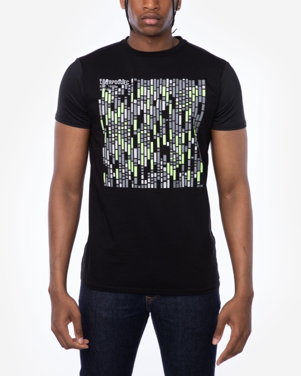 LFC Mens Black Neon Print Tee