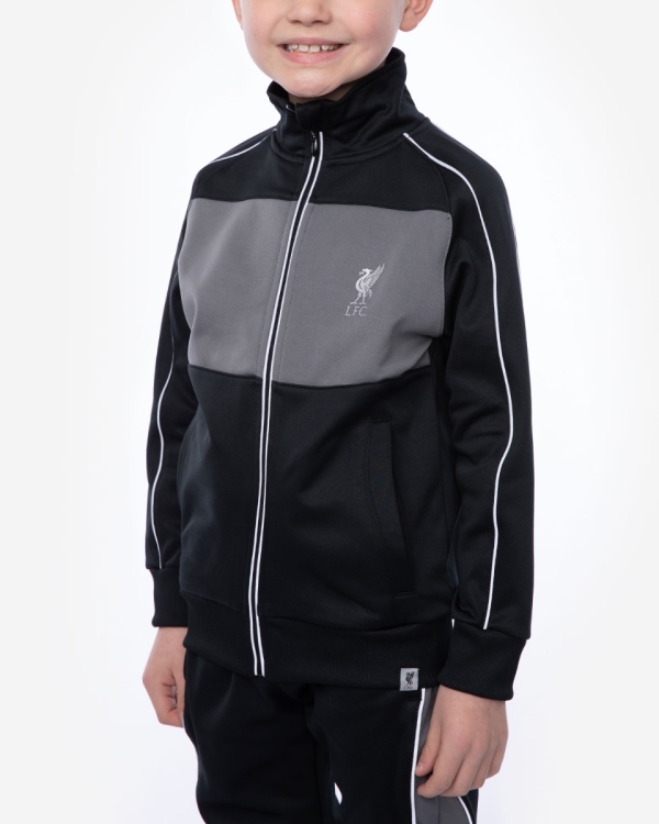 LFC Junior Black Tricot Zip Through Jacket
