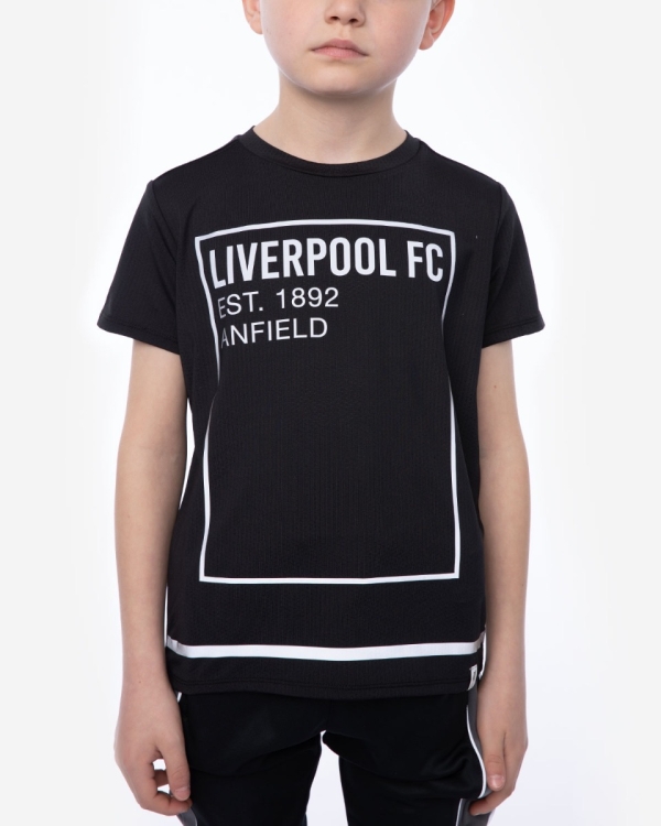 LFC Junior Black Reflective Print Tee
