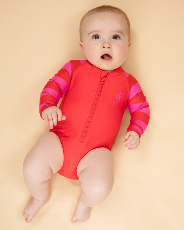 LFC Baby Red Striped Rash Suit