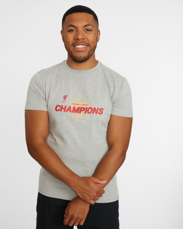 LFC Mens EPL Champions 19-20 Grey Tee