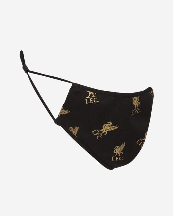 LFC Adults Liverbird Print Black Face Cover