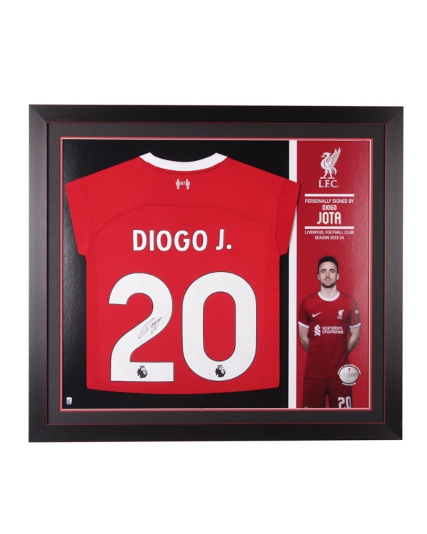 LFC Signed 23/24 Jota Framed Shirt