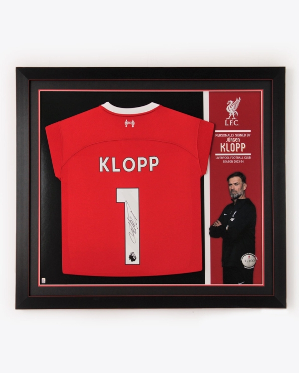 LFC Signed 23/24 Klopp Framed Shirt