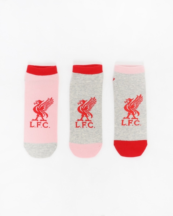 LFC Womens 3 Pack Trainer Socks