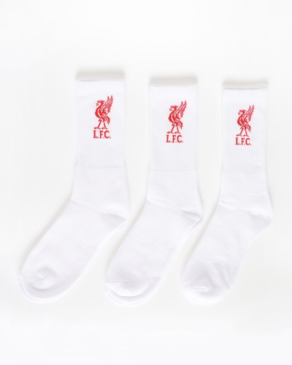 LFC Adults 3 Pack Socks White