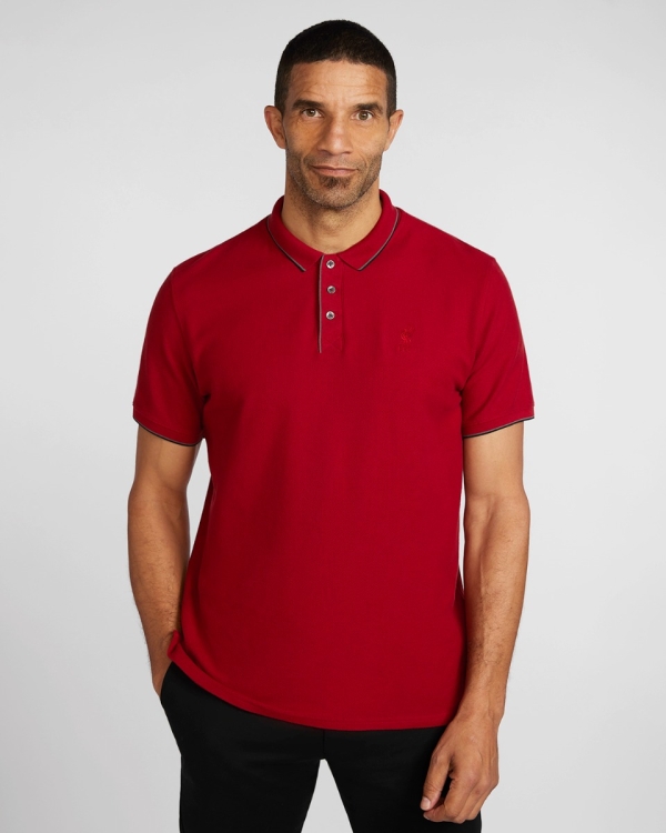 LFC Mens Red Firma Tipping Polo