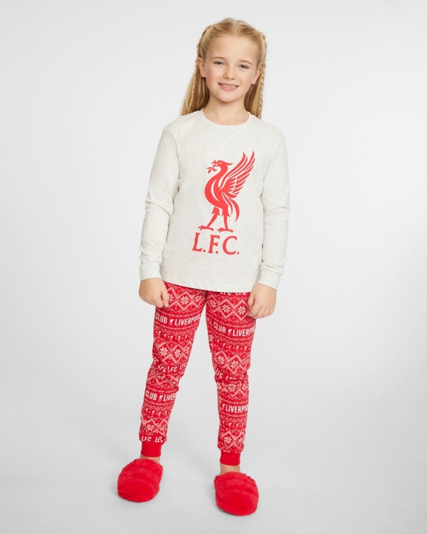LFC Junior Red Liverbird Family Christmas Pyjamas