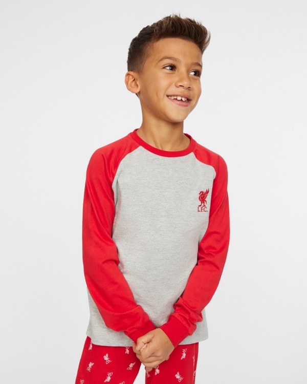 LFC Junior Red/Grey Long PJ Set