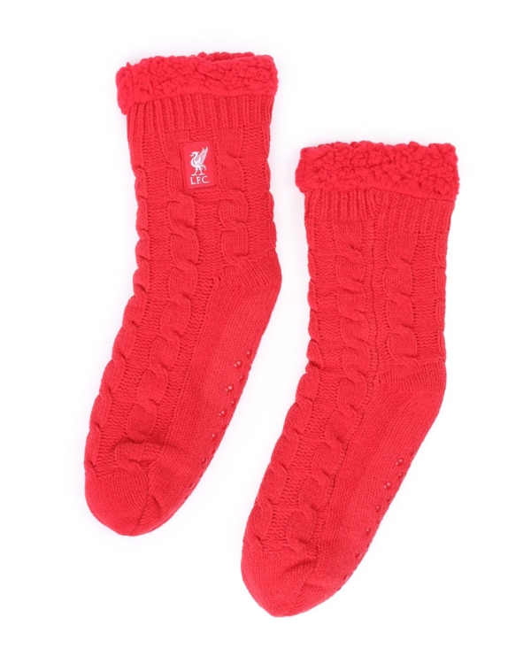 LFC Adult Slipper Socks Red