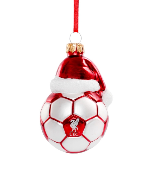 LFC Football Glass Christmas Bauble