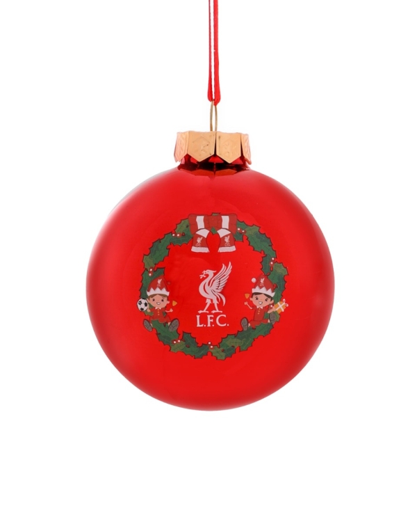 LFC Christmas Elf Glass Bauble