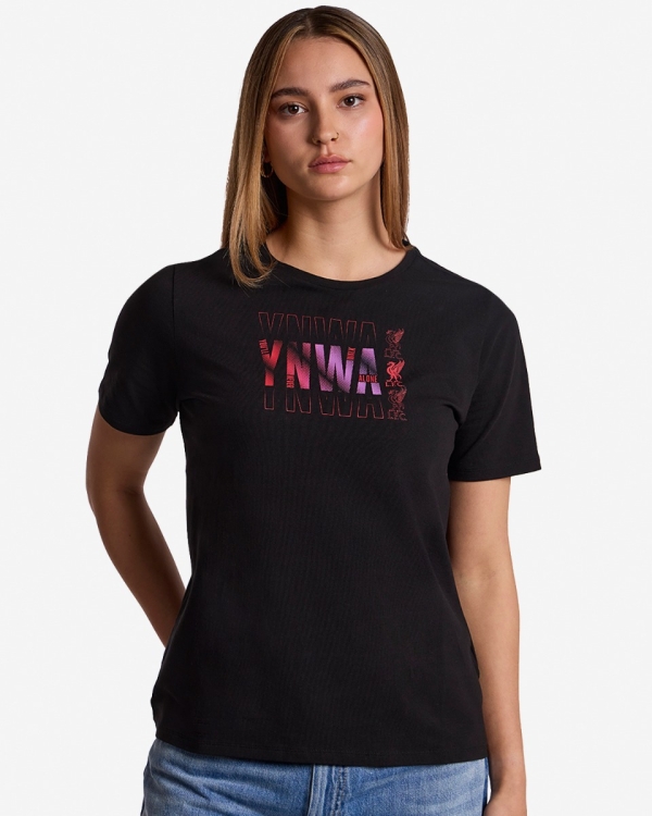 LFC Womens YNWA Gradient Tee Black