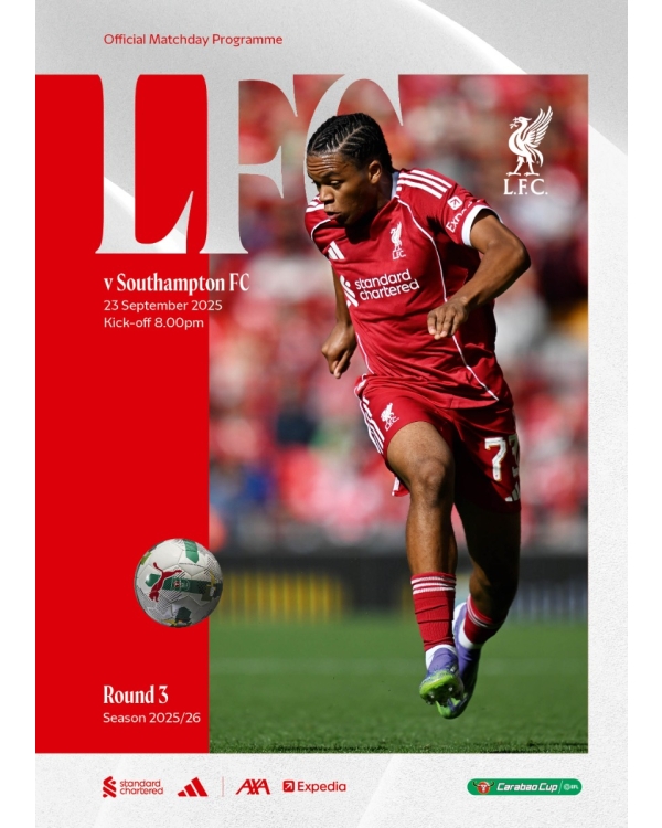 Matchday Programme - LFC Vs Southampton - EFL - 23/09/2025