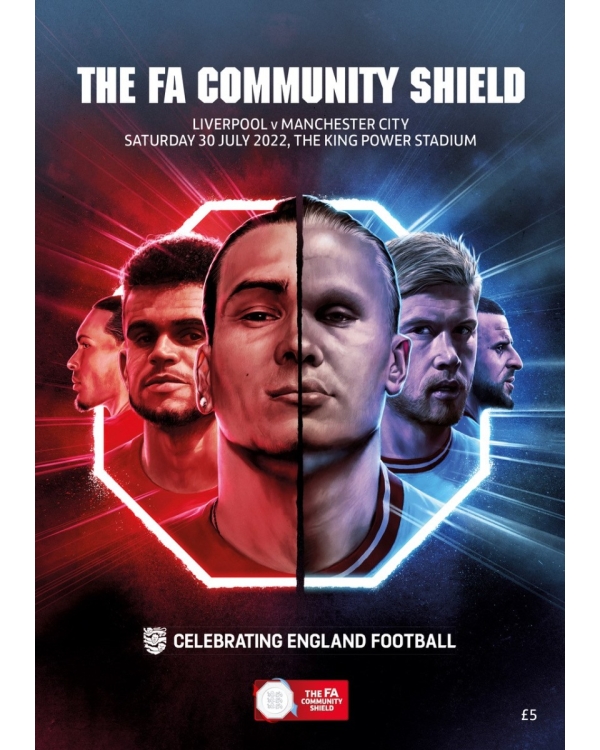 2022 FA Community Shield Programme LFC Vs Manchester City