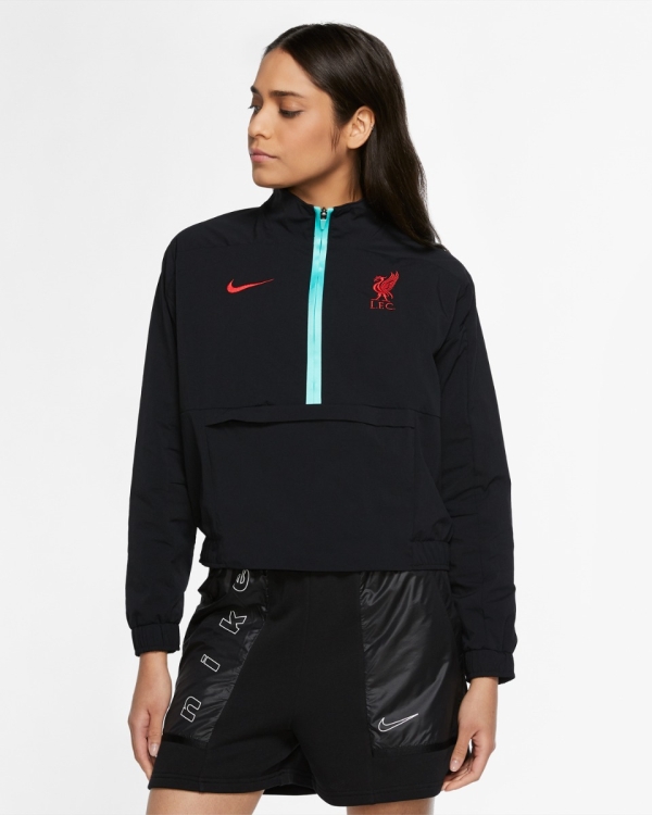 LFC Nike Womens Black 1/4 Zip Midlayer