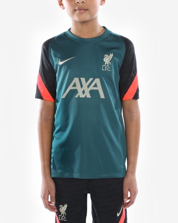 LFC Nike Junior Teal Strike Short Sleeve Top