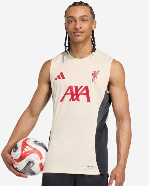 LFC adidas Mens 25/26 Domestic Training Vest White