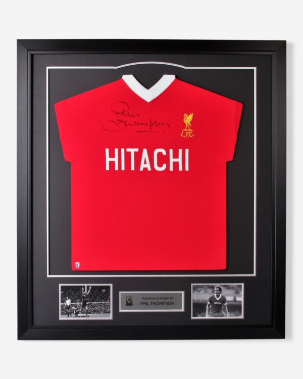LFC Signed Thompson Hitachi Framed Shirt