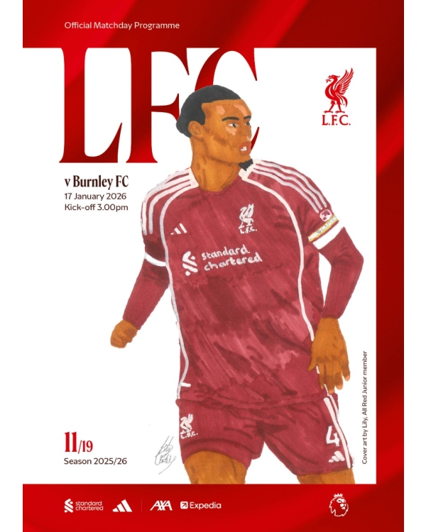Matchday Programme - LFC vs Burnley - Premier League - 17/01/2026