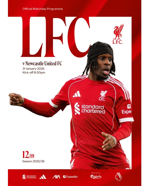 Matchday Programme - LFC vs Newcastle - Premier League - 31/01/2026