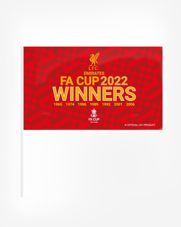 LFC FA Cup 22 Winners Handheld Flag