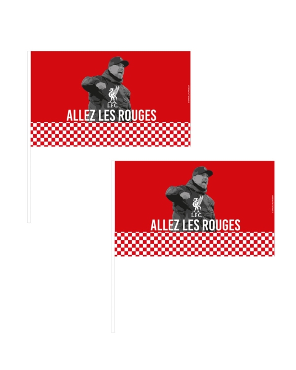 LFC UCL Final Allez Les Rouges Car Flag