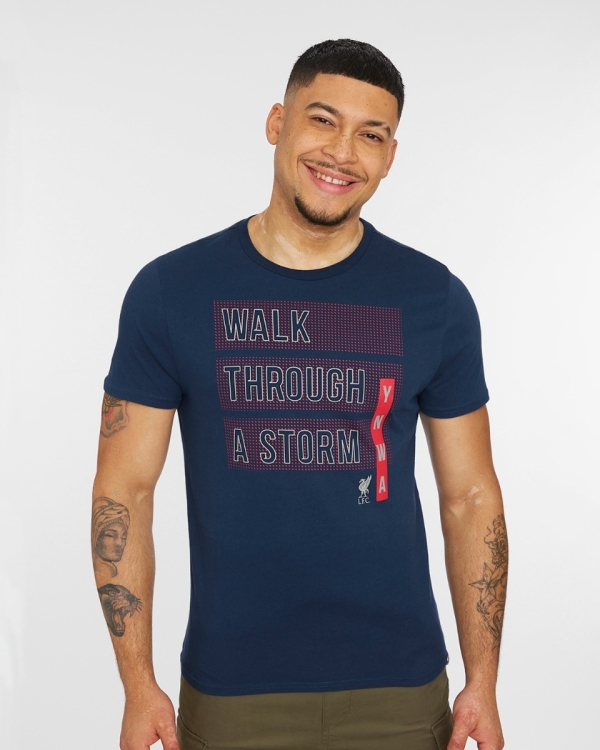 LFC Mens Walk Through Storm Tee Navy