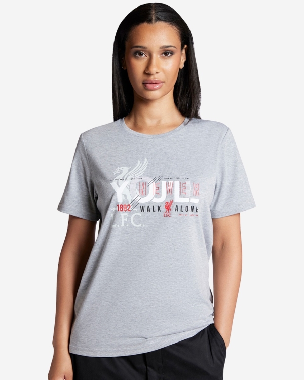 LFC Womens YNWA Line Tee Grey