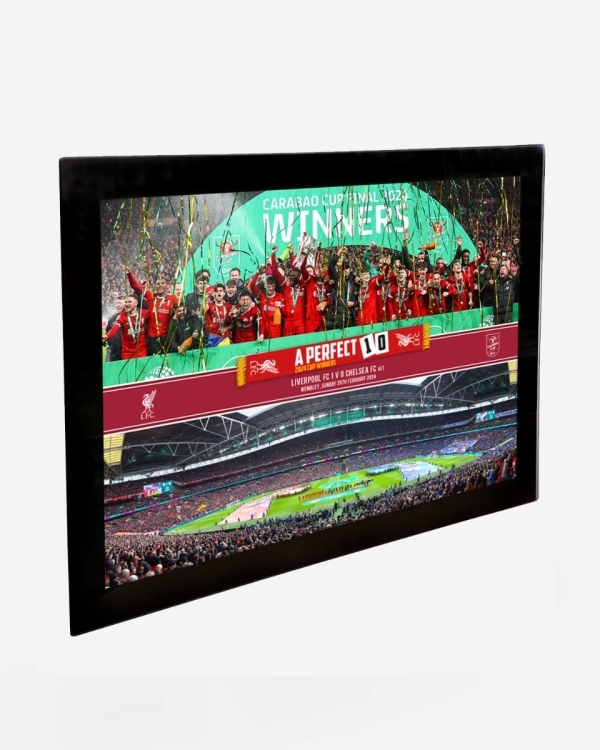 LFC Carabao Cup Winners 8 x 6 Glass Frame
