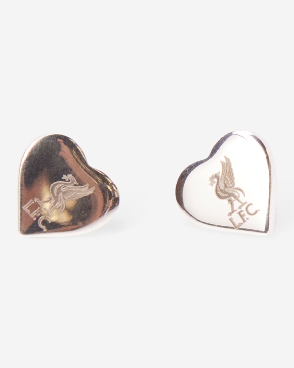 LFC Sterling Silver Heart Stud Earrings
