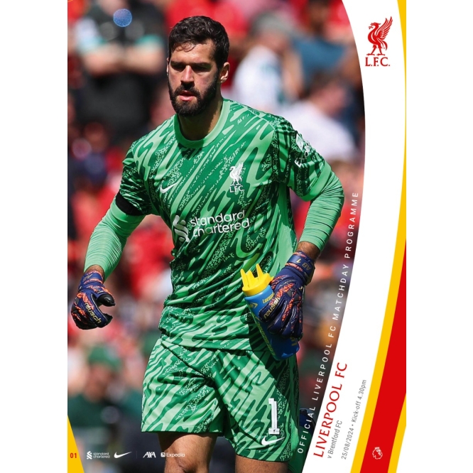 Matchday Programme 1 - LFC Vs Brentford - 25/08/2024