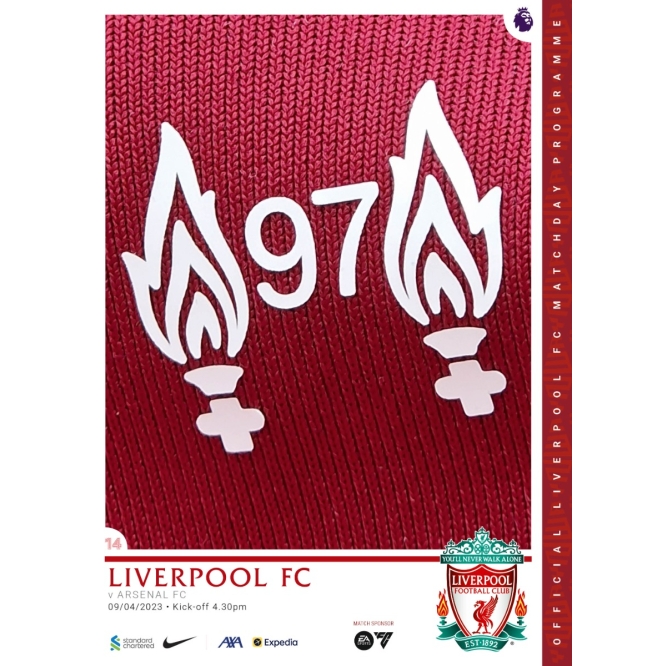 Matchday Programme 25 - LFC vs Arsenal 09/04/23