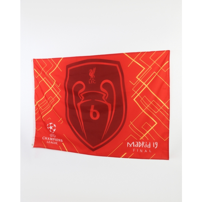 LFC UCL Badge Of Honour Flag