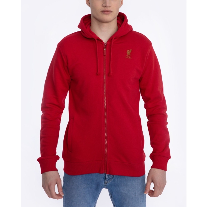 LFC Mens Red Zip Through Hoody