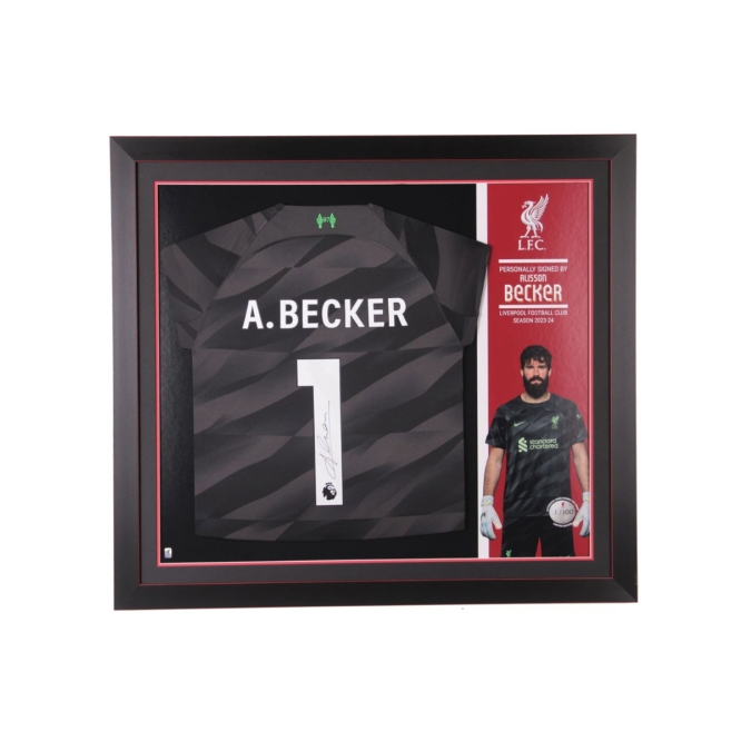 LFC Signed 23/24 Alisson Becker Framed Shirt
