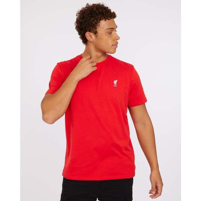 LFC Mens Red Liverbird Emblem Tee