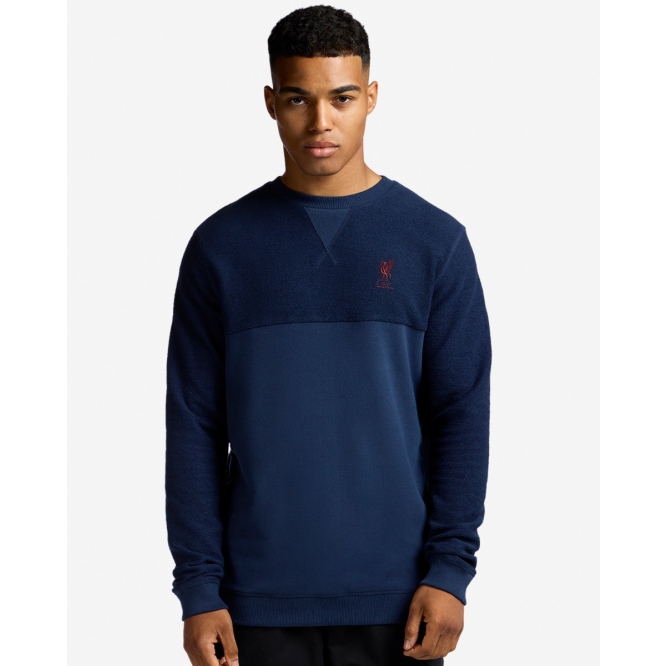 LFC Reverse Crew Neck Sweatshirt Navy