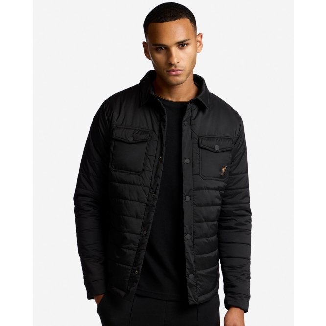 LFC Mens Padded Shacket Black